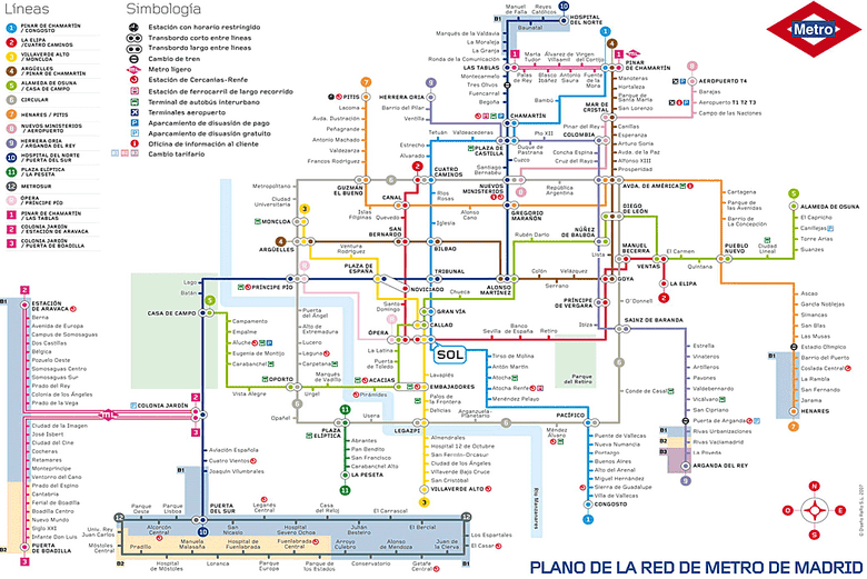 Metr De Madrid Tarifas E Mapa Do Metr 
