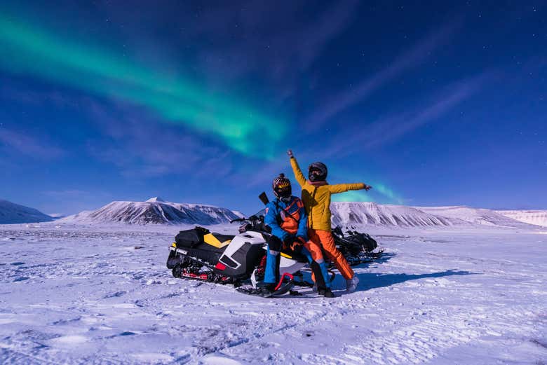 Northern Lights Snowmobile Ride, Rovaniemi